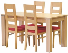 Stima Jídelní stůl PERU | Odstín: tm.hnědá,Délka stolu: 80,Rozklad: S rozkladem + 40 cm