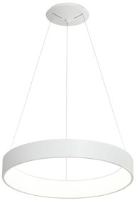ACB Iluminacion Zavěsné LED svítidlo DILGA, ⌀ 90 cm, 126W, CRI90, CCT switch 2700-3000K Barva: Bílá, Stmívání: Casambi