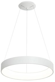 ACB Iluminacion Zavěsné LED svítidlo DILGA, ⌀ 90 cm, 126W, CRI90, CCT switch 2700-3000K Barva: Bílá, Stmívání: DALI/PUSH