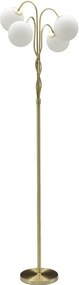 Stojací lampa Glamy 176 cm bílá/zlatá