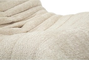 Bílý sedací vak z textilie bouclé Mask – Mauro Ferretti