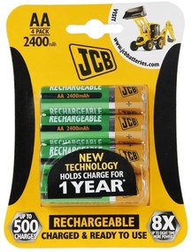 Baterie AA/HR6 2400mAh JCB RTU 4ks (blistr)