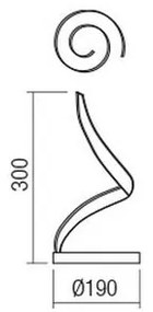 Redo 01-1815 - LED Stolní lampa TORSION LED/11W/230V bílá