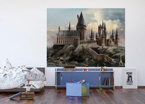 Dětská vliesová fototapeta na zed' Harry Potter a Hrad Bradavice | 252 x 182 cm | DFTDXL1999