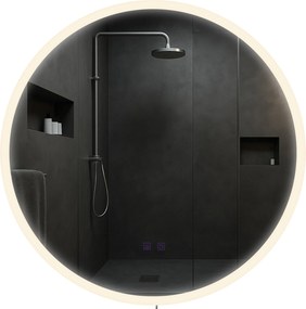 Koupelnové zrcadlo Laconia 70 s Bluetooth – čiré sklo