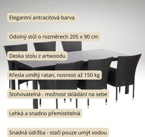 Vikio Zahradní jídelní set pro 6 osob DT252