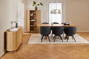 ACTONA GROUP Jídelní židle DARLENE antracitová z látky Alea 0000109094