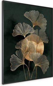 Tištěný obraz s rámem 60x80 cm Gold Ginkgo – Styler