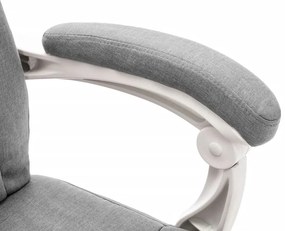 Petromila Masážní kancelářská židle šedá textil