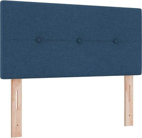 Postel s boxspringem s čelo Modrá 90 x 190 cm textil 3340191