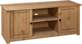 TV skříňka 120 x 40 x 50 cm masivní borovice řada Panama 282670