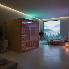BPS-koupelny Kombinovaná sauna 2v1  - Infrasauna + finská sauna 180x160, 4-5 osob