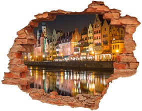 Wallmuralia Fototapeta díra na zeď 3D Gdaňsk Polsko 90x70 cm