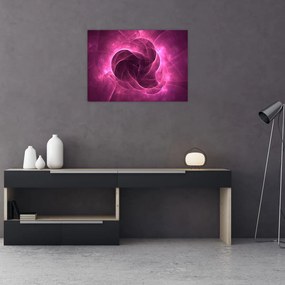 Obraz moderní růžové abstrakce (70x50 cm)