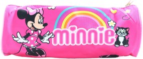 _Ostatní 1_ Penál kulatý Disney Minnie Mouse dětské růžové školní pouzdro na zip 839969