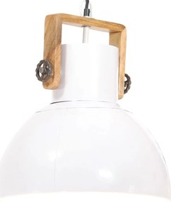 vidaXL Industriální závěsné svítidlo 25 W kulaté 40 cm E27 [320535] Barva: Bílá