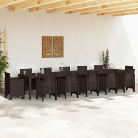 Zahradní stůl Hnědá 400 x 100 x 73 cm polyratan 3378529