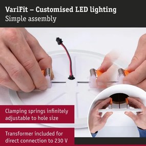 Paulmann 93102 - LED/16W IP44 Podhledové svítidlo AREO 230V pr. 23 cm černá