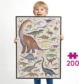 Tomido Puzzle CzuCzu Puzzlove Dinosauři 200 dílků