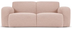 Růžová pohovka z textilie bouclé 170 cm Molino – Micadoni Home
