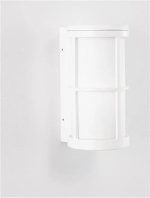 NV 9002850 Venkovní nástěnné svítidlo STONE bílý hliník a akryl E27 1x12W 220-240V IP54 bez žárovky - NOVA LUCE