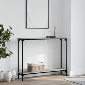 vidaXL Konzolový stolek 100 x 22,5 x 75 cm kompozitní dřevo [834016] Barva: šedá sonoma