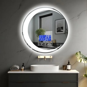 IREDA Koupelnové zrcadlo s LED osvětlením, 70cm, reproduktor DF95767