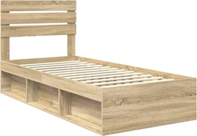 Rám postele s čelo Sonoma 90 x 190 cm Masivní borové dřevo 3411465