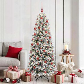 Umělý vánoční stromeček Bílá 180 cm PVC, plast, ocel a PE 3396045