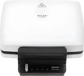 Adler AD 3085 bílo-černá / Vaflovač / 1200 W / nepřilnavé plochy
