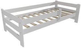 Vomaks Dětská postel DP 019 se zábranou Rozměr: 80 x 160 cm, Barva: barva bílá