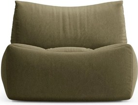 Khaki sametové křeslo Tove – Micadoni