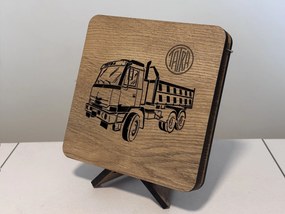 Li-Go "Tatra" lampa 19x19cm provedení povrchu: dub