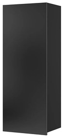 Obývací stěna CALABRINI c | 300 cm | 5 dílů C | černá lesk