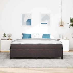 Postel s boxspringem Tmavě hnědá 180 x 200 cm textil 3398881