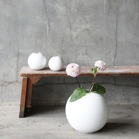 COOEE Design Váza Ball White - 10 cm