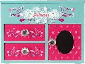 TEDDIES Šperkovnice Princess se zrcátkem / Šperkovnice / Dřevěná / 3 z