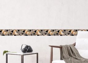 Samolepící bordura na zeď Podzimní Kruhy | 5 m x 13.8 cm | DWB8271