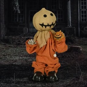 HOMCOM Strašák Halloween dekorace, pohyblivý, vydává zvuky, na baterie