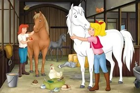 SCHMIDT Puzzle BibiTina 4v1 v plechovém kufříku / 2x 100 a 2x 150 dílk