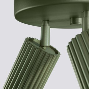 Sollux Lighting Stropní svítidlo KARBON 3P olivově zelené