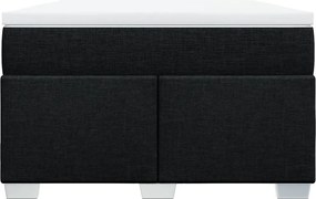 Box spring postel s matrací černá 120x190 cm textil 3285118