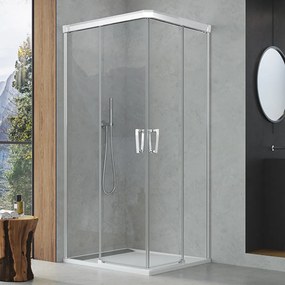 SanSwiss Ronal CADURA 75 cm pravé sprchové dveře sklo Transparent CAE2D0755007
