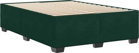 Rám postele bez matrace tmavě zelená 160 x 200 cm samet 3284646