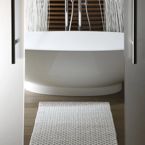 Koupelnový kobereček Maks 70 x 120 cm stříbrný