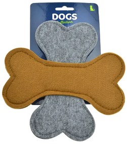 Filcové kousátko pro psa - Hnědo šedé