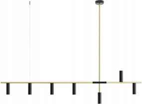 Závěsná lampa Trevo 7 Black Brass 1083T40 Aldex