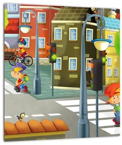 Obraz - Dětské městečko (30x30 cm)