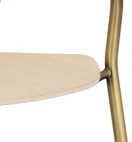 Intesi Židle Finn s područkami bronze bílý jasan
