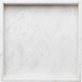 MARBLE Mramorový tác - bílá